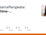 Github Hussainarangwala Machine Learning Projects Python