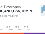 Github Muha Developer Html And Css Template 01 Html And Css Project 01