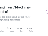 Github Codingtrain Machine Learning Examples And Experiments Around