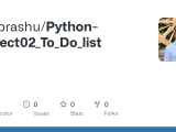 Github Iamprashu Python Project02 To Do List