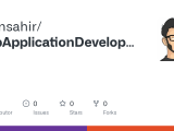 Github Utfansahir Webapplicationdevelopment