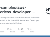 Github Aws Samples Aws Serverless Developer Experience Workshop
