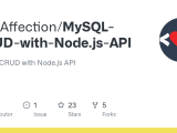 Github Codaffection Mysql Crud With Node Js Api Mysql Crud With Node