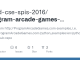 Github Ucsd Cse Spis 2016 Program Arcade Games Python Examples Code