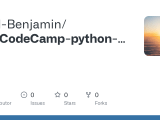 Github Paul Benjamin Freecodecamp Python Certification Projects