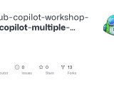 Github Github Copilot Workshop Old Copilot Multiple Scripts