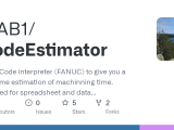 Github 0bab1 Gcodeestimator Cnc G Code Interpreter Fanuc To Give