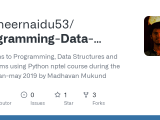 Github Sudheernaidu53 Programming Data Structures And Algorithms