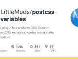 Github Madlittlemods Postcss Css Variables Postcss Plugin To