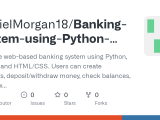 Banking System Using Python Mysql And Html Css Static At Main