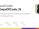 Github Lantarecode 100daysofcode Js 100daysofcode Based On