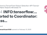 Info Tensorflow Error Reported To Coordinator 2 Root Error S Found
