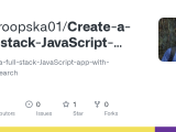 Github Swaroopska01 Create A Full Stack Javascript App With