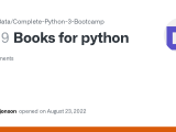 Books For Python Issue 469 Pierian Data Complete Python 3 Bootcamp