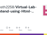 Github Shresth2258 Virtual Lab Frontend Using Html Css Javascript
