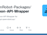 Github Openrobot Packages Python Api Wrapper The Python Api Wrapper