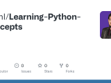 Github Shfml Learning Python Concepts