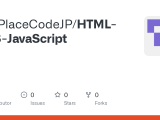 Github Theplacecodejp Html Css Javascript