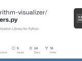 Github Algorithm Visualizer Tracers Py Scroll Visualization Library