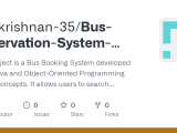 Github Harikrishnan 35 Bus Reservation System Using Java This