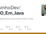 Github Toninhodev Poo Em Java Projeto Desenvolvido Para Treinar Poo