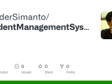 Github Poddersimanto Studentmanagementsystem