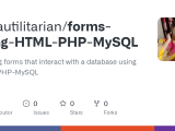 Github Sofiautilitarian Forms Using Html Php Mysql Creating Forms