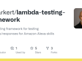 Github Pmarkert Lambda Testing Framework Unit Testing Framework For