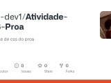 Github Davi Dev1 Atividade Css Proa Atividade De Css Do Proa