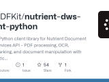 Github Pspdfkit Nutrient Dws Client Python Official Python Client