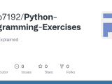 Github Devo7192 Python Programming Exercises Gently Explained