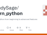 Github Studysage Learn Python Learn Python From Beginning To