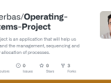 Github Meferbas Operating Systems Project This Project Is An