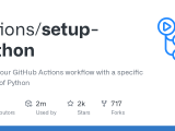 Releases Actions Setup Python Github