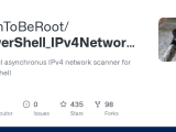 Github Borntoberoot Powershell Ipv4networkscanner Powerful