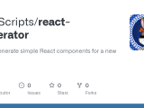 Github Stillscripts React Generator Easily Generate Simple React