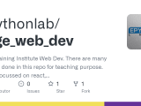 Github Epythonlab Sage Web Dev Sage Training Institute Web Dev