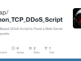 Github Skizap Python Tcp Ddos Script Python Based Ddos Script To