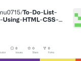 Github Ammu0715 To Do List App Using Html Css And Javascript