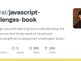 Github Tcorral Javascript Challenges Book Challenge Yourself