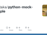 Github Horitaka Python Mock Sample