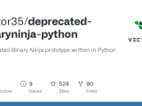 Github Vector35 Deprecated Binaryninja Python Deprecated Binary