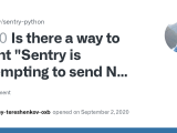 Is There A Way To Silent Sentry Is Attempting To Send N Pending Error