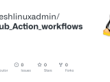Github Rameshlinuxadmin Github Action Workflows