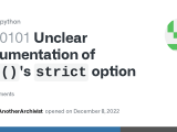 Unclear Documentation Of Zip S Strict Option Issue 100101