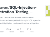 Sql Injection Penetration Testing Project Sql Injection Penetration