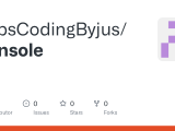 Github Appscodingbyjus Console