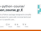 Github Intro Python Course Python Course Gr E Tree Lab Is A Python