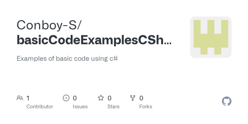 Github Ckomodo C Sharp Basics - Premium Colorful Photo Gallery - Full HD