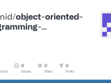 Github Leognid Object Oriented Programming Inheritance Encapsulation